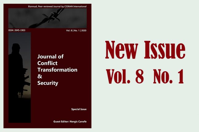 The 13th issue of JCTS (Journal of Conflict Transformation & Security ...
